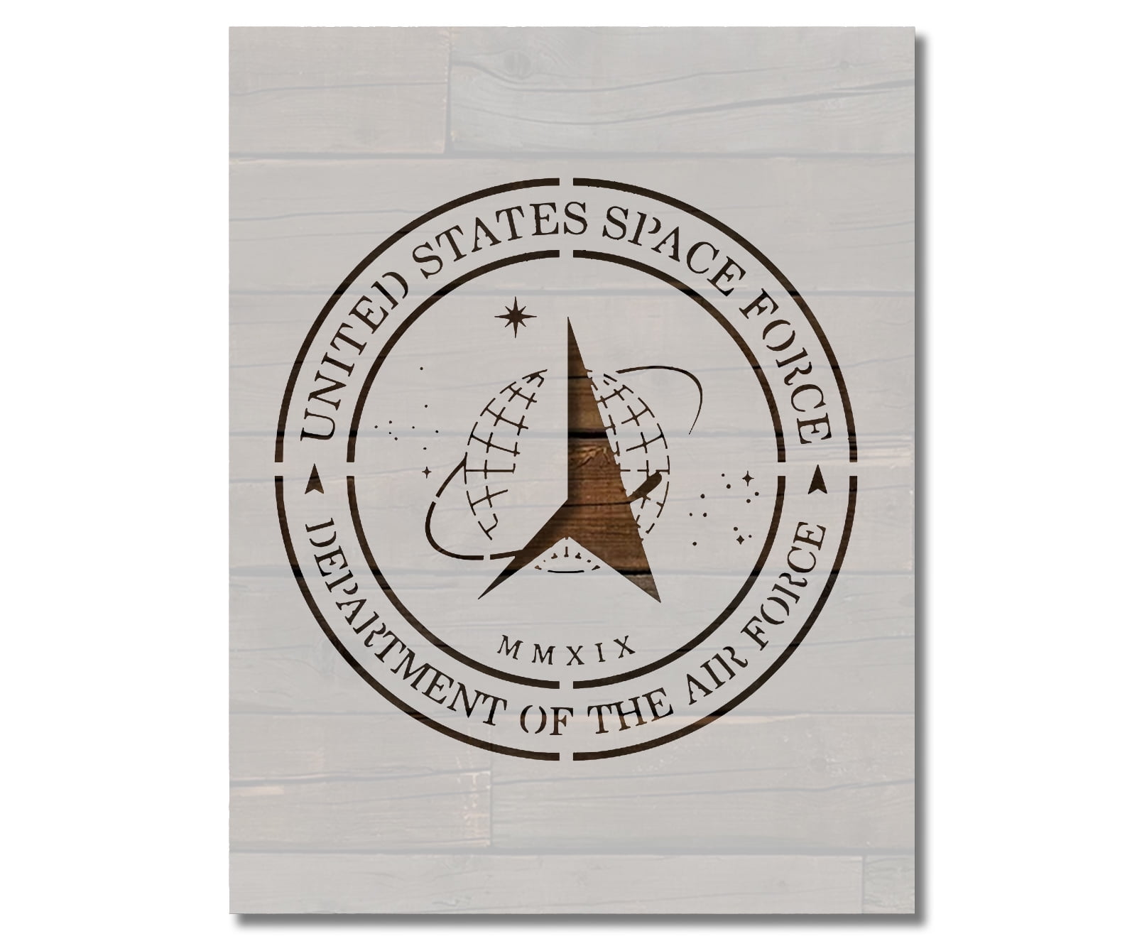 US Space Force Stencil Air Force Template Reusable 8.5 x 11 Inches for ...