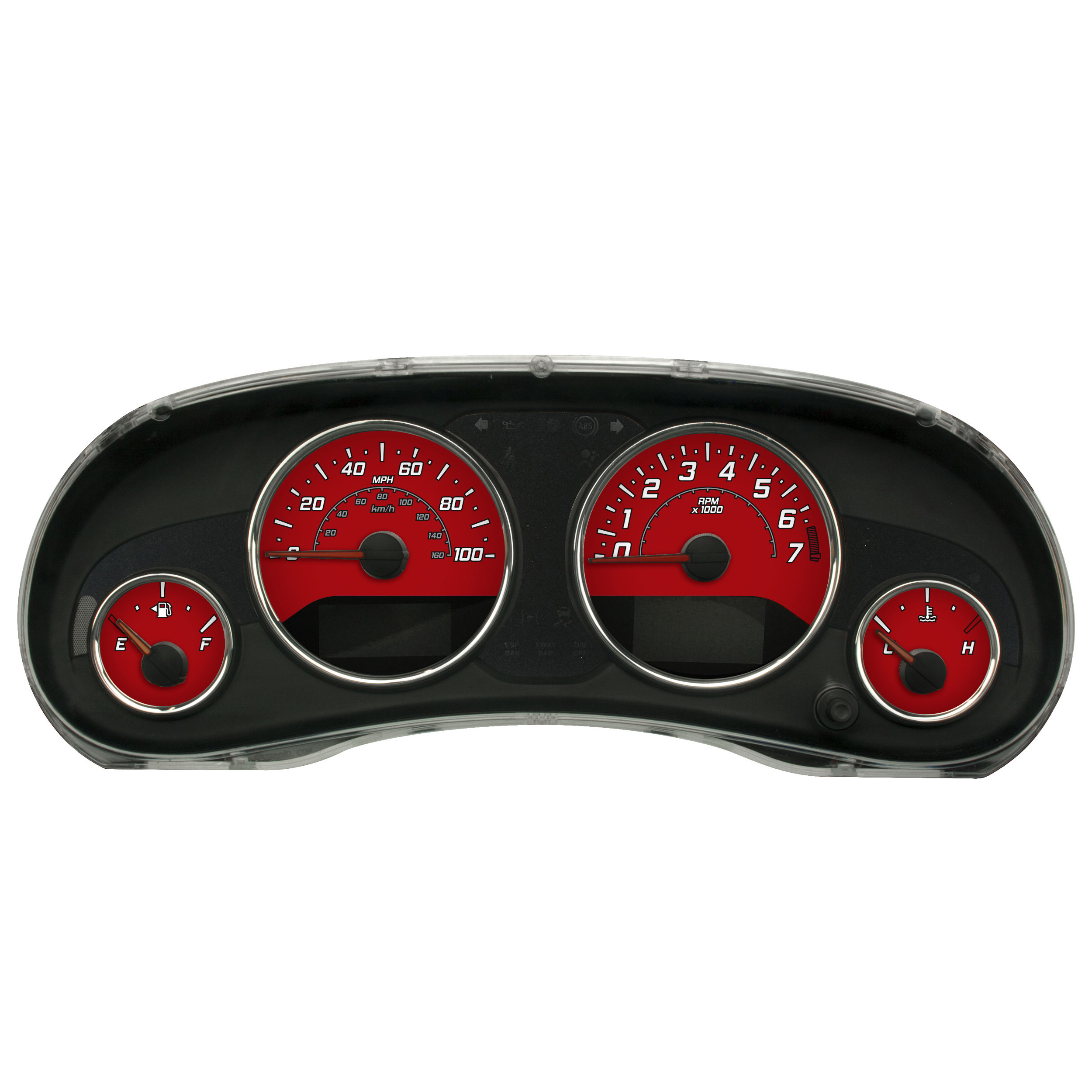 US Speedo Daytona Edition Custom Gauge Face Style 1 for 2015-2018 Jeep ...