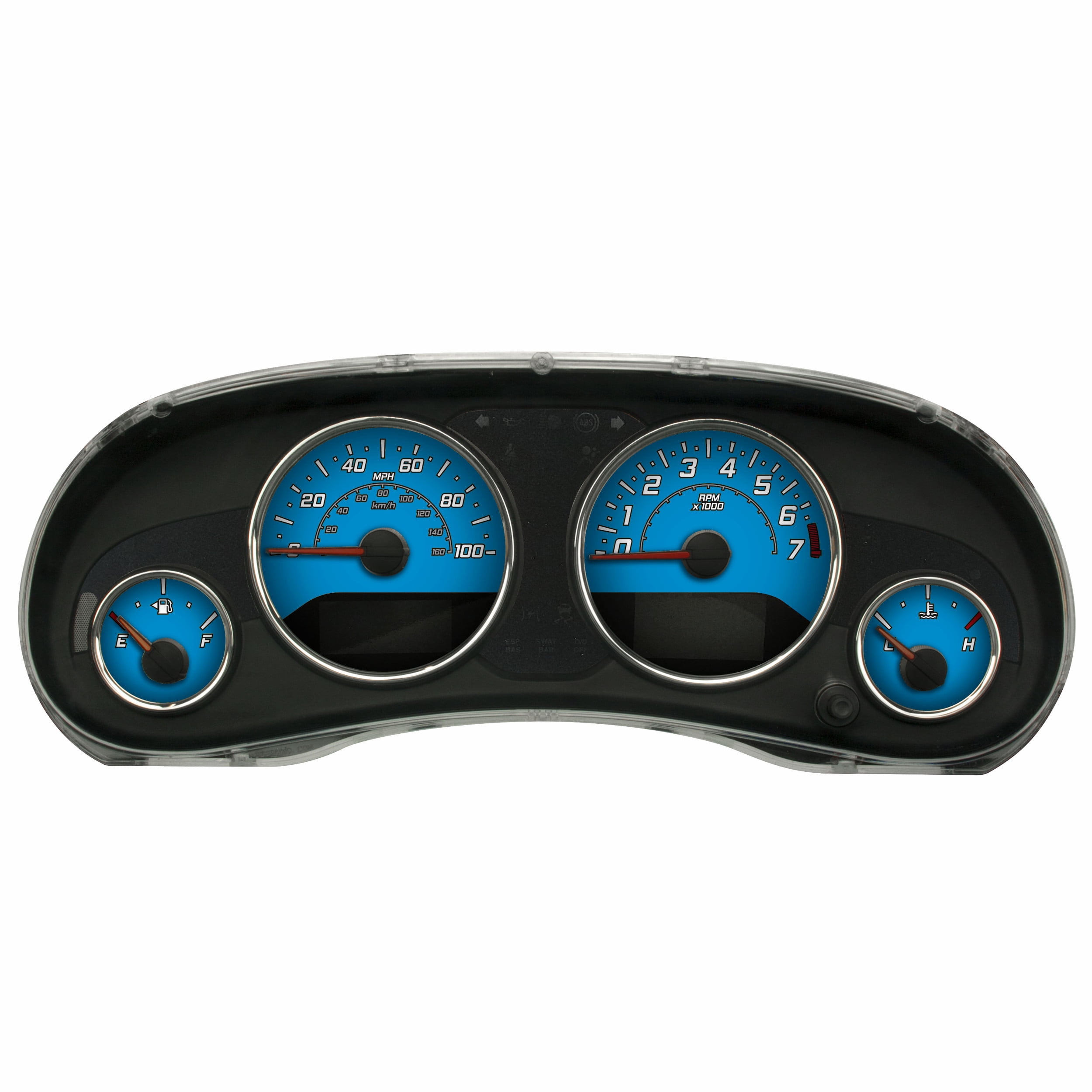 US Speedo Daytona Edition Custom Gauge Face Style 1 for 2015-2018 Jeep ...