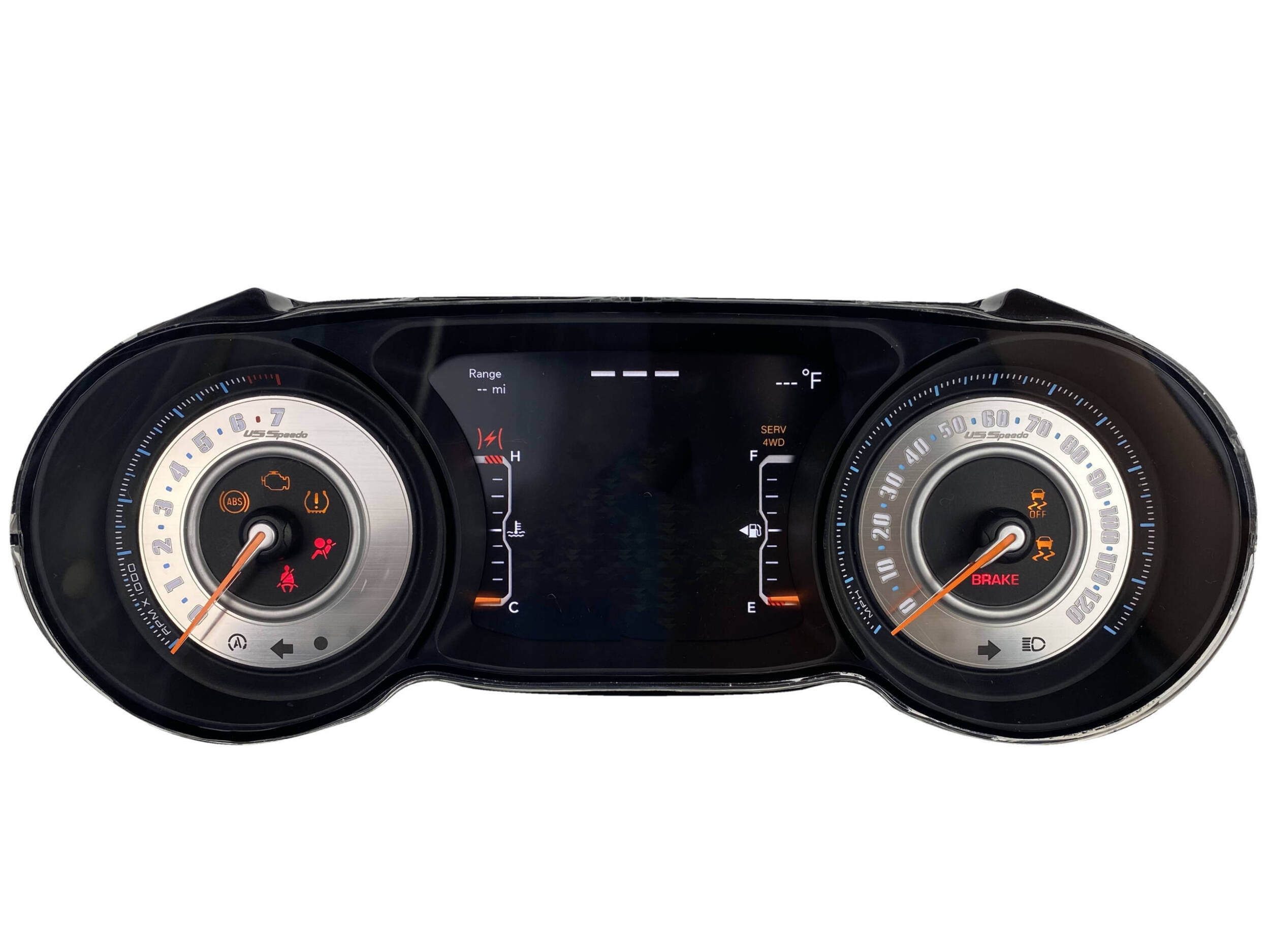 US Speedo Stainless Edition Custom Gauge Face for 2018-2022 Jeep ...