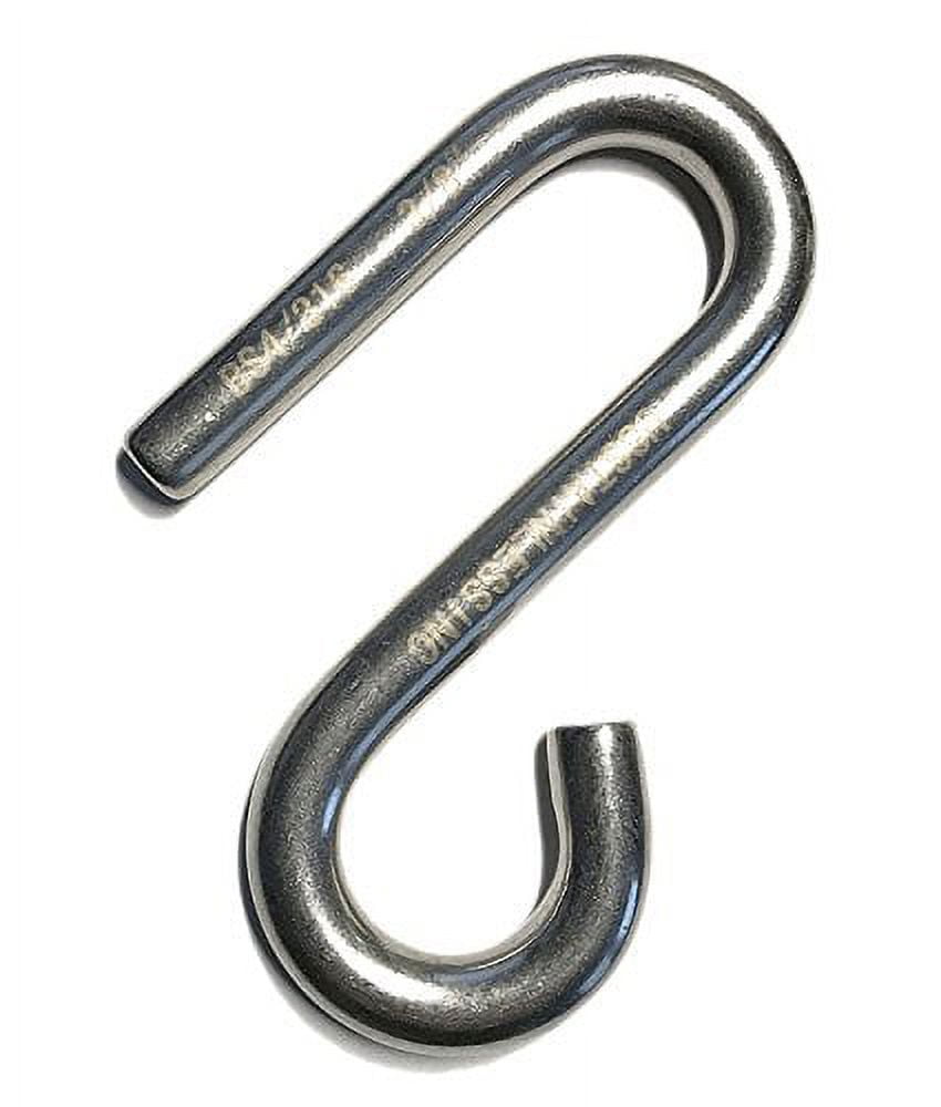 US Stainless Stainless Steel 316 S Hook Open End and Narrow End 3/8 ...