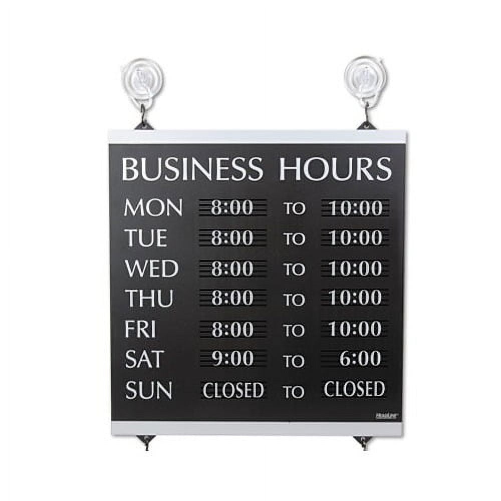 Headline Signs Business Hours Sign - 1 Each - Business Hours Print ...