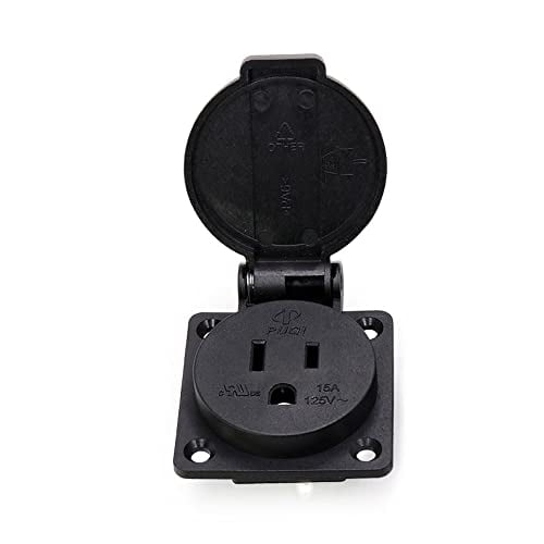 US Standard Water-Proof Power Outlet 3-Hole Socket AC 15A 125V Panel ...