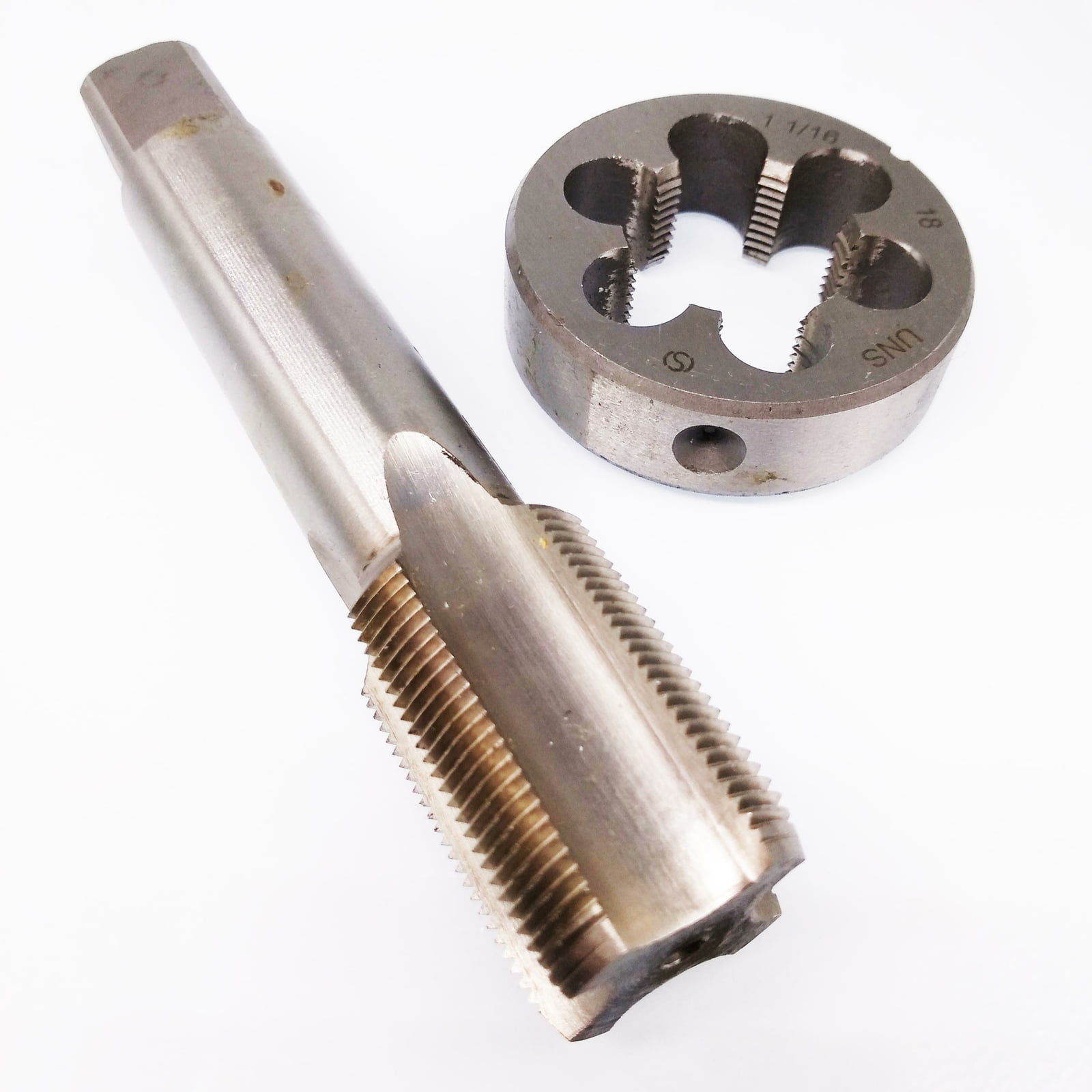 US Stock HSS 1 1/16"-18 UNEF Tap & 1 1/16"-18 UNS Die Right Hand ...