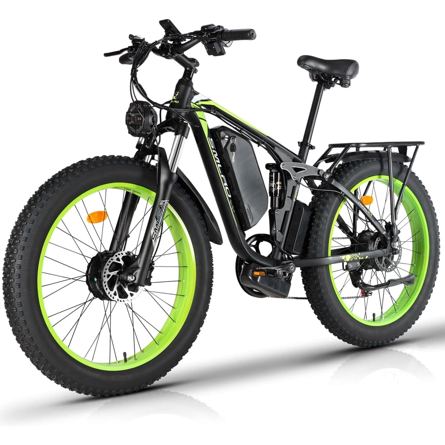 (US in Stock) Smlro V3 Plus AWD Electric Mountain Bicycle 35MPH E Bike ...
