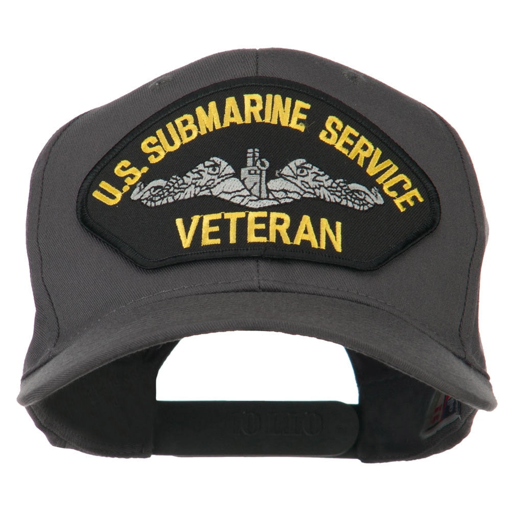 US Submarine Service Veteran Military Patched High Profile Cap ...