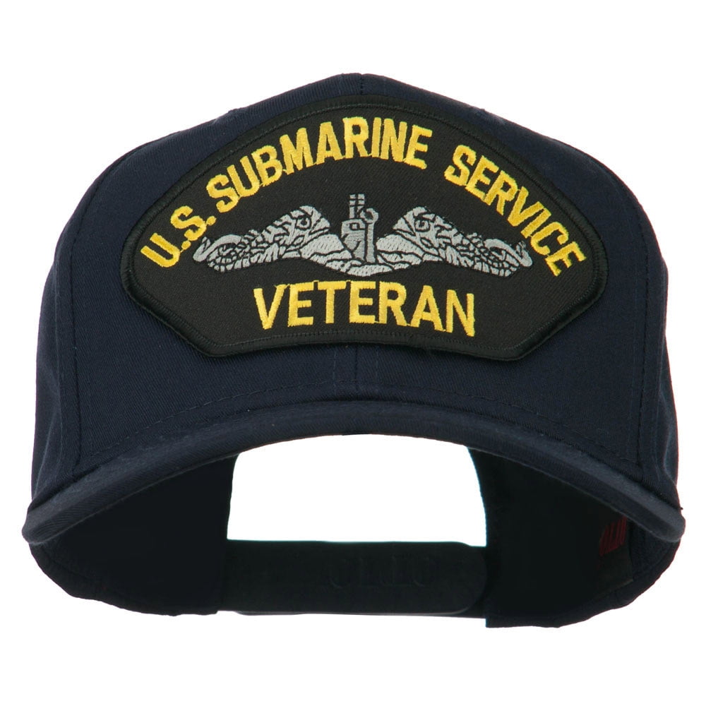 US Submarine Service Veteran Military Patched High Profile Cap - Navy ...