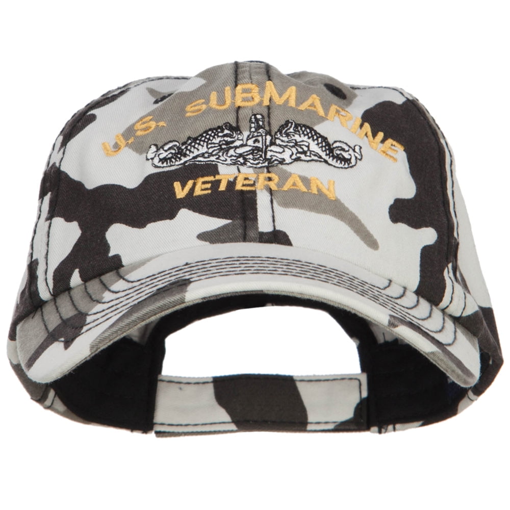 US Submarine Veteran Military Embroidered Enzyme Camo Cap - City OSFM ...