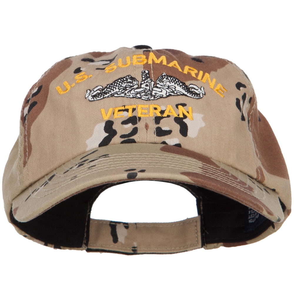 US Submarine Veteran Military Embroidered Enzyme Camo Cap - Desert OSFM ...