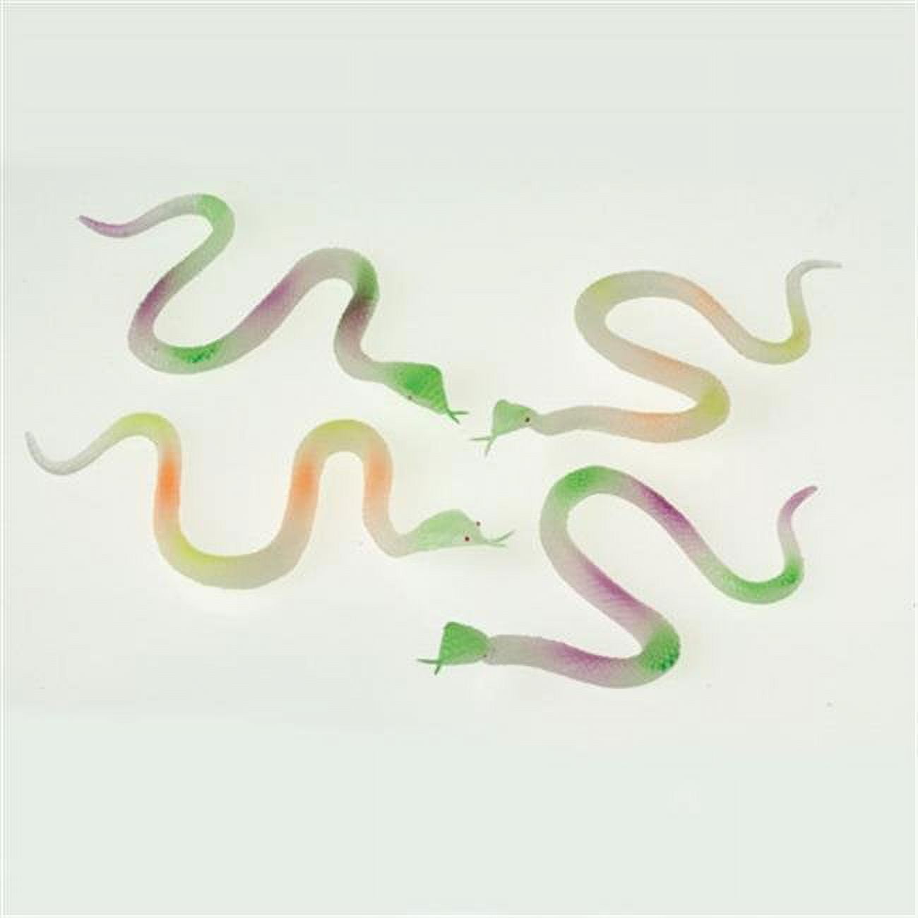 US Toy Company 2366 Realistic Glow in The Dark Plastic Snakes - Pack of ...