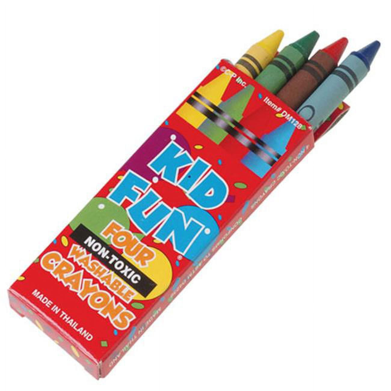 US Toy Company DM128 Washable Crayons - Pack of 12 - Walmart.com