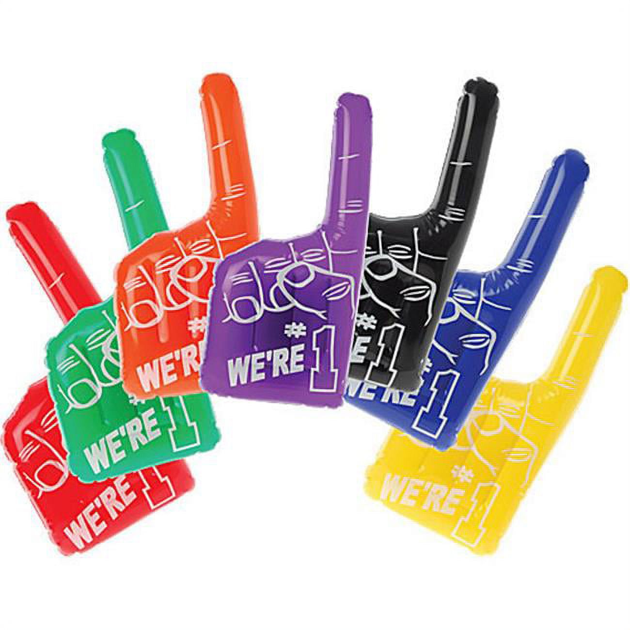 U. S. Toy Game Day Number One Fan Cheering Hand 16" Inflatable Toy, Red ...