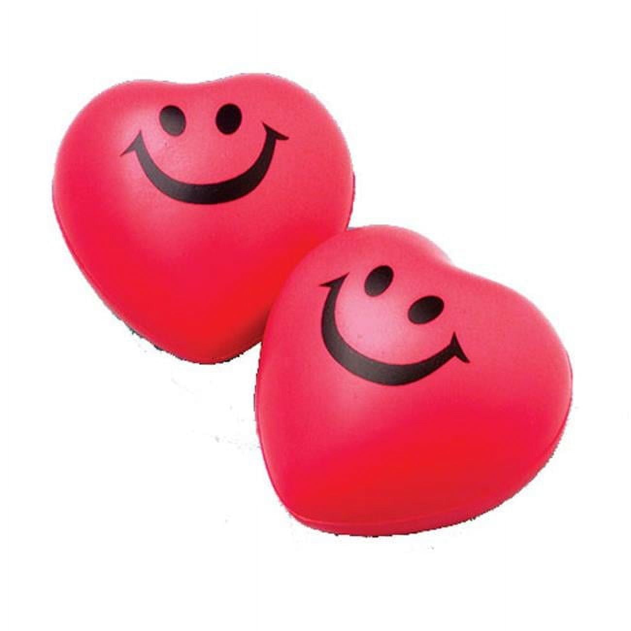 US Toy Company Smile Face Squeeze Heart - Red - 3in. Diam. - Walmart.com