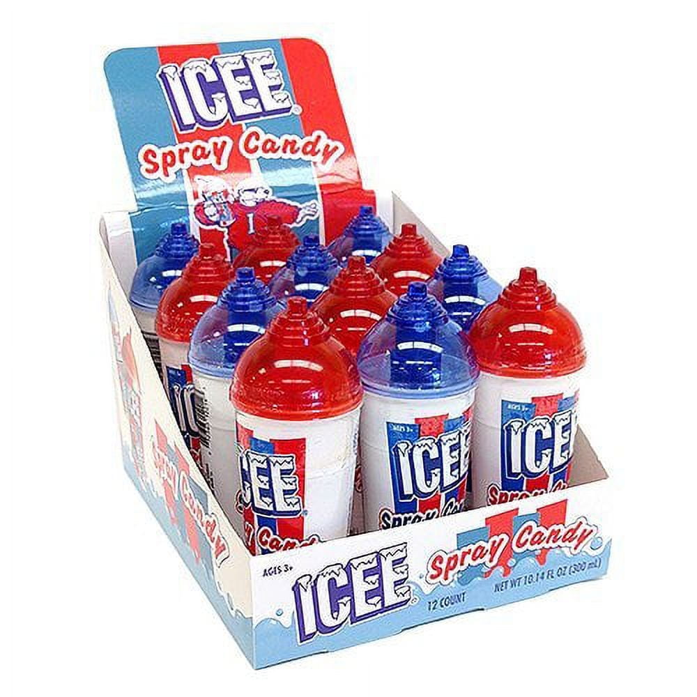 US Toy ICEE Sour Spray Candy, Gourmet Food, Cherry & Blue Raspberry ...