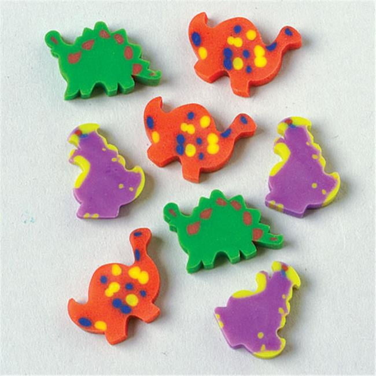 US Toy Mini Dino Pencil Erasers, Assorted Colors, 144 Count - Walmart.com