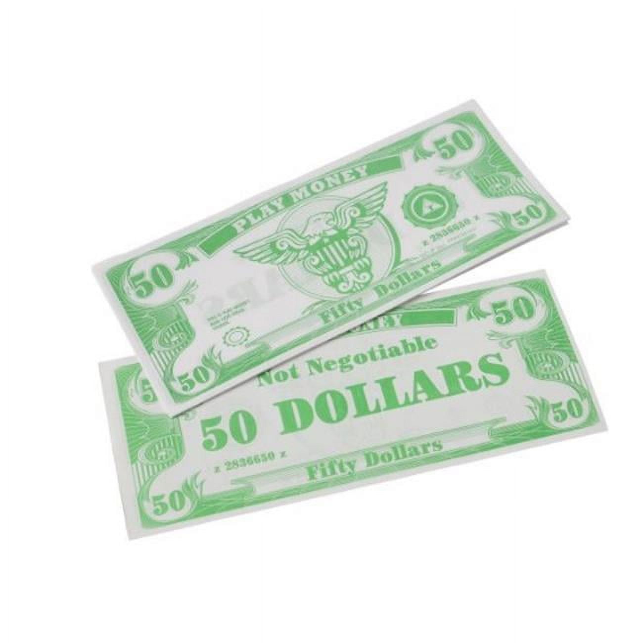 US Toy Play Money, 50.00 Doller Bills - Pack of 1000 - Walmart.com