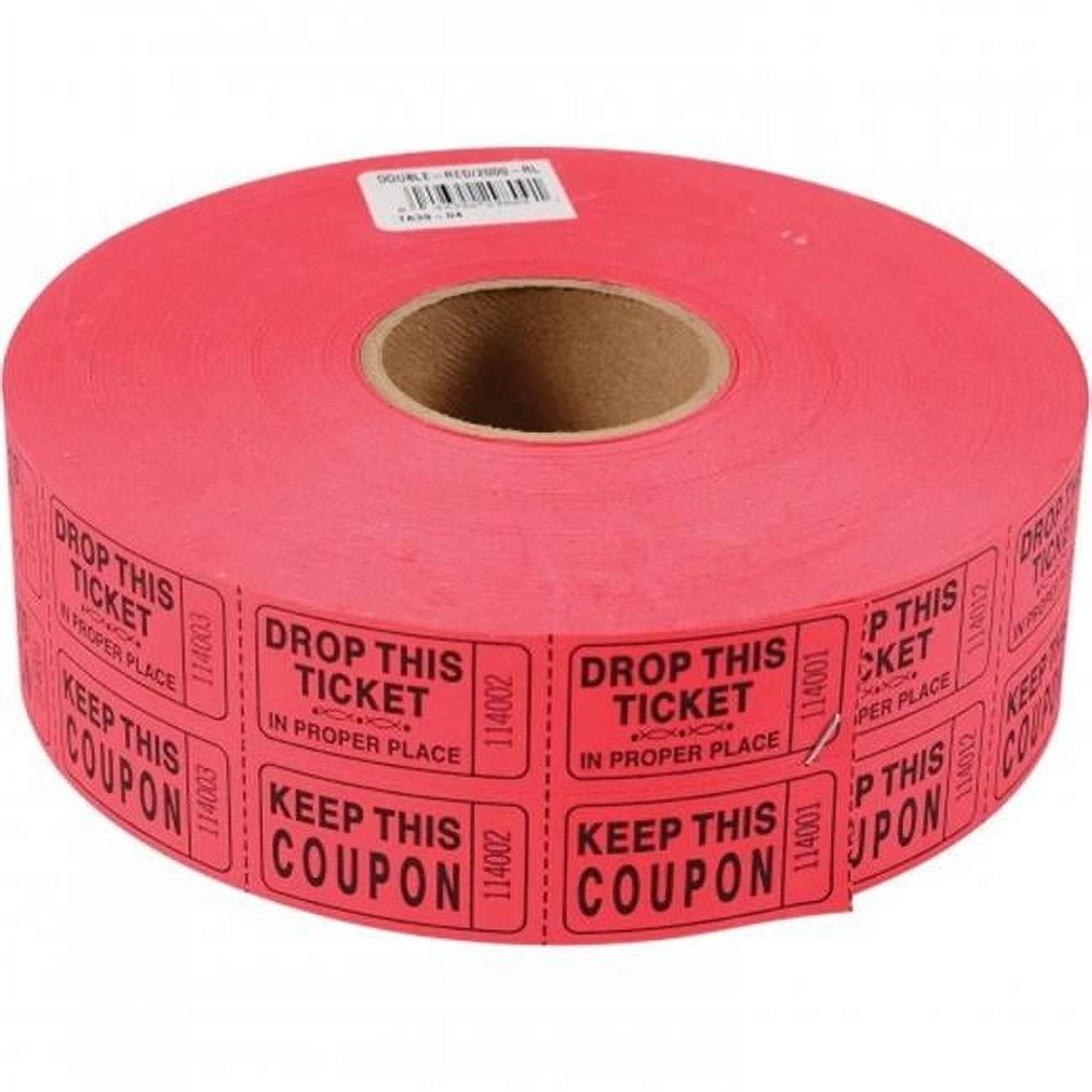 US Toy TA39-04 Double Ticket Roll, Red - Walmart.com