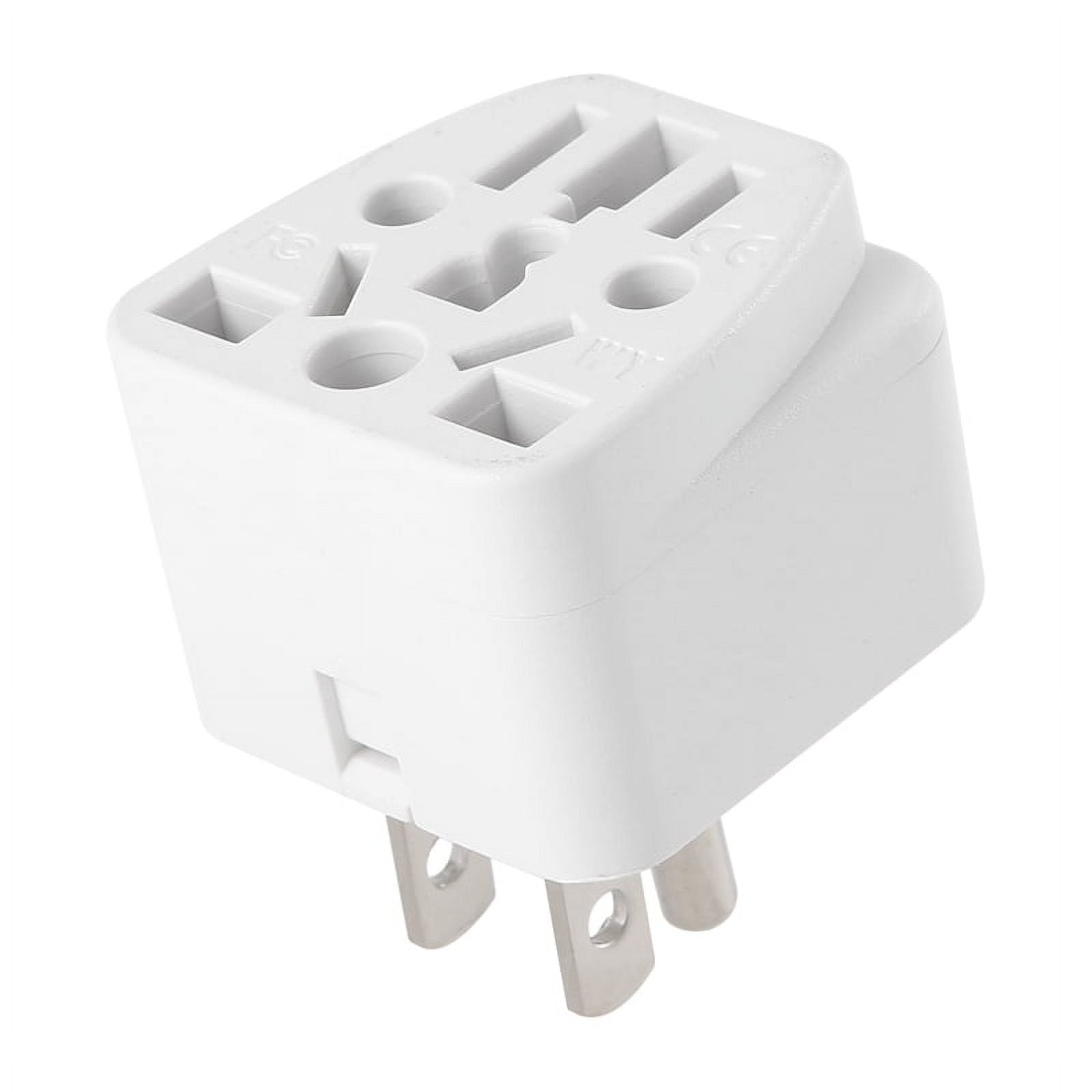 US Travel Plug Adapter EU/UK/AU/In/CN/JP/Asia/Italy/Brazil to USA (Type ...