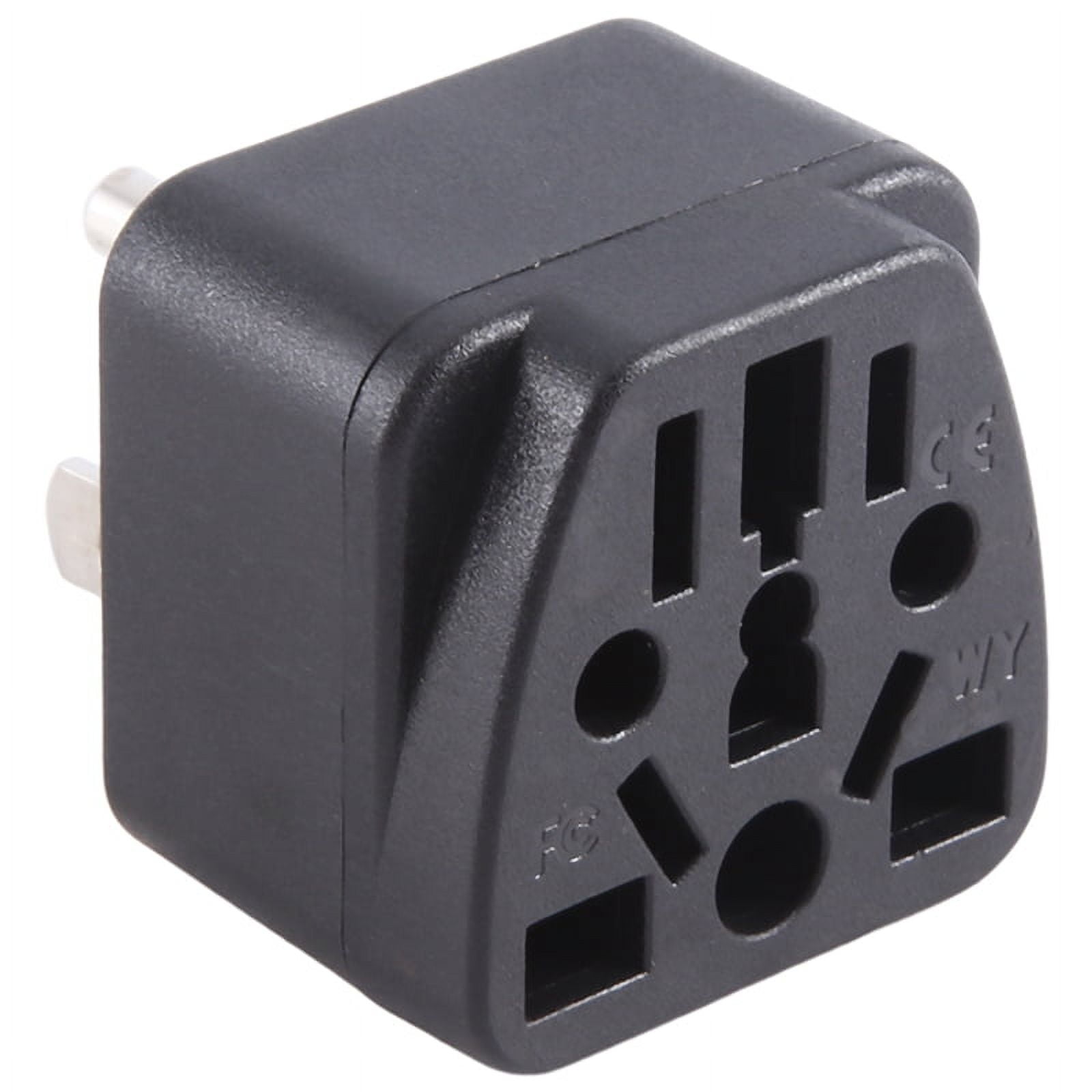 US Travel Plug Adapter EU/UK/AU/In/CN/JP/Asia/Italy/Brazil to USA (Type ...