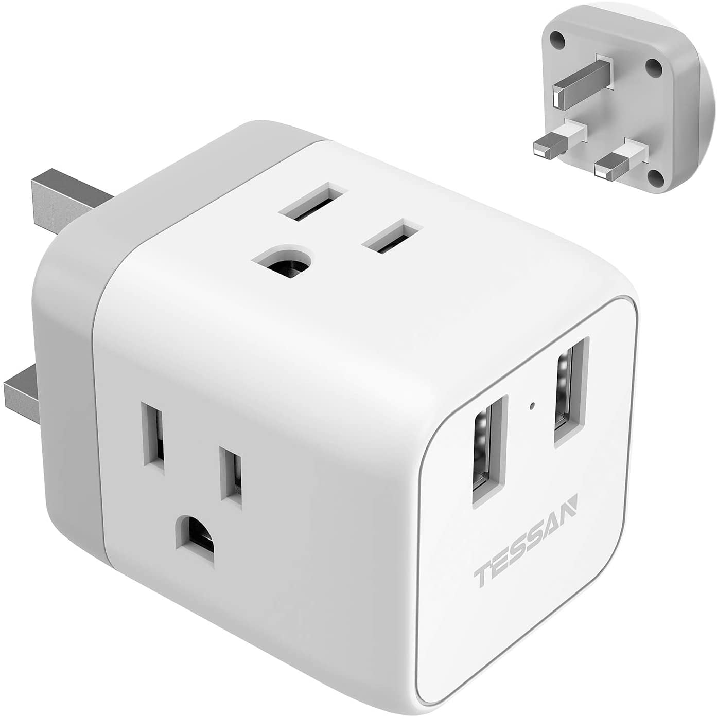 US to UK Plug Adapter, Type G UK Travel Plug Adapter, Ireland Scotland ...