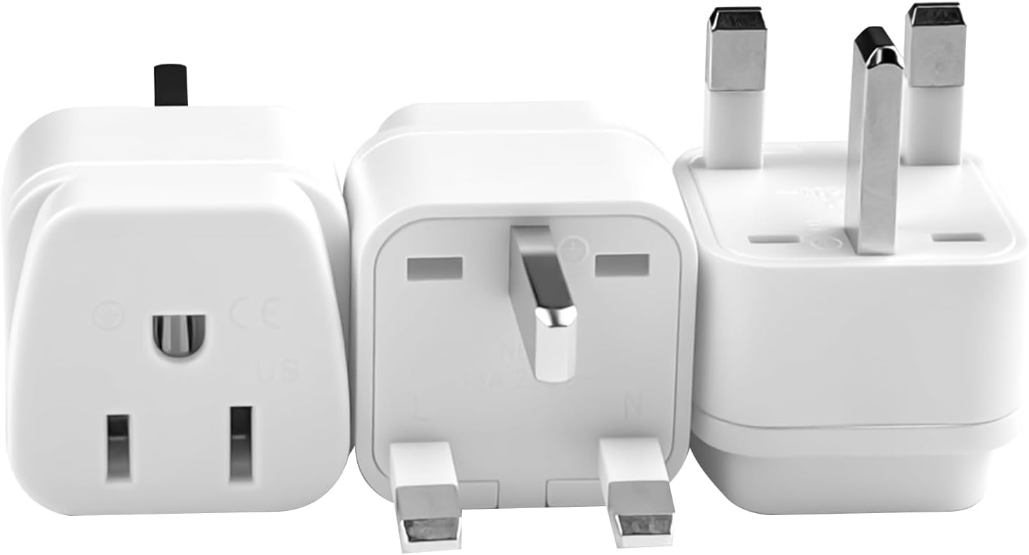 US to UK Plug Adapter, UK Adapters for Travel, Type G Adapter for ...