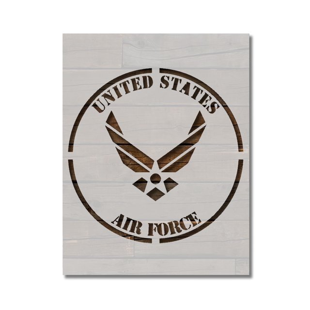 US United States Air Force Stencil Template Reusable 8.5 x 11 for ...