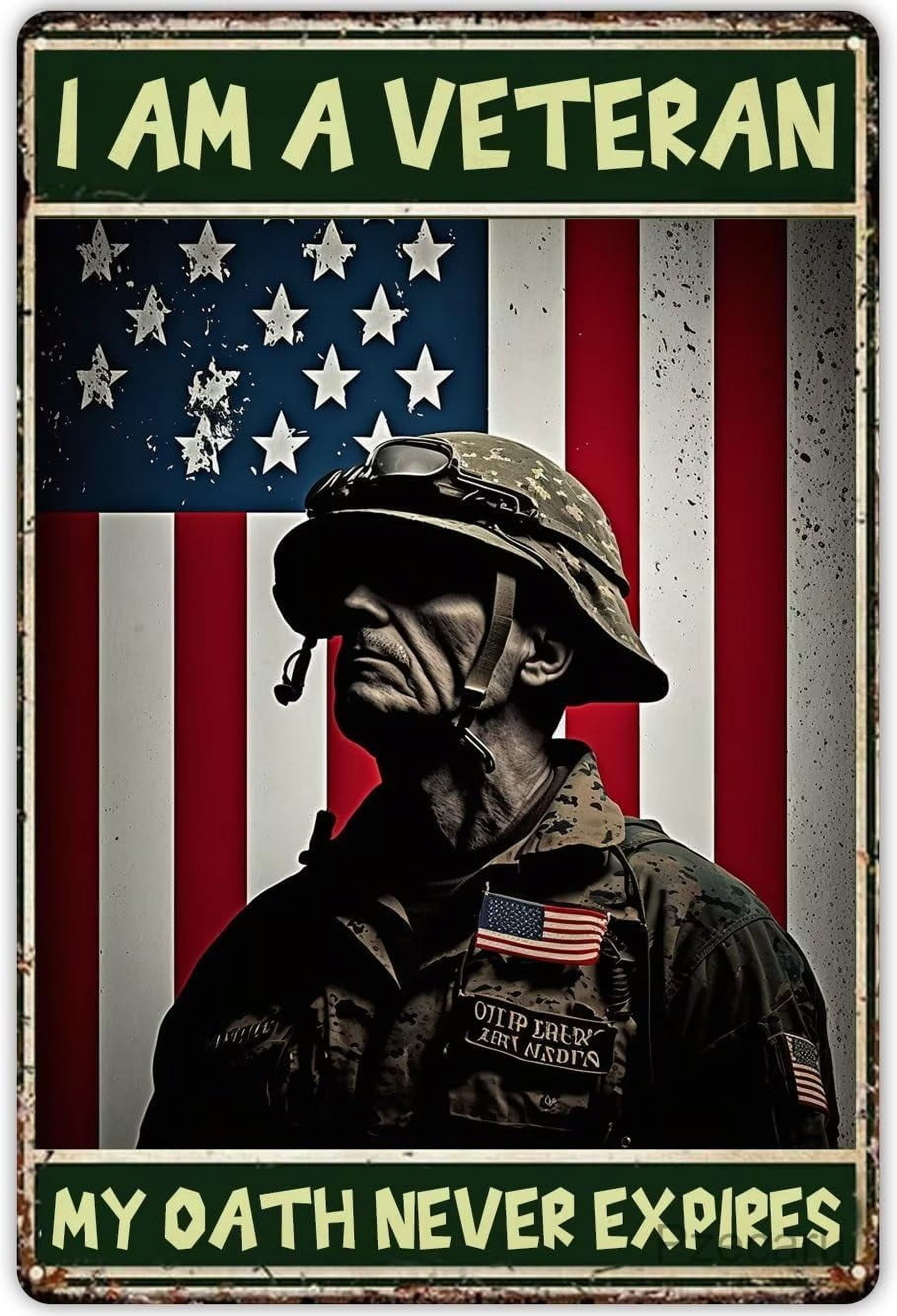 US Veteran 200 Piece Wooden Jigsaw Puzzles For Adults Family Elderly I Am A Veteran My Oath ...