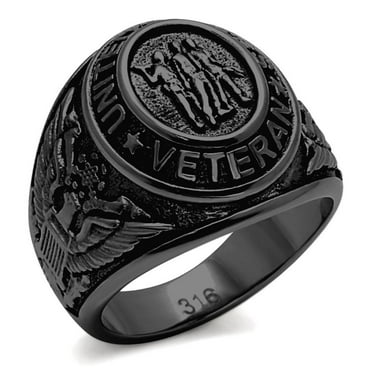 US Army Ring for Men and Women Unisex Stainless Steel Military ...
