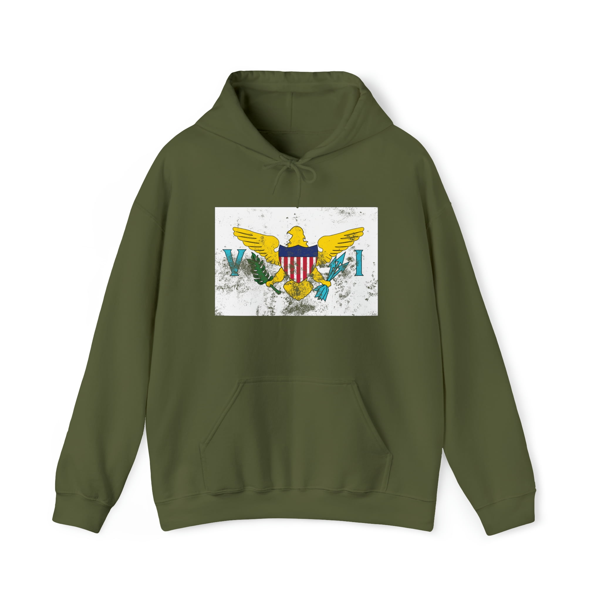 US Virgin Islands Pride Flag Hoodie, Gifts, Hooded Sweatshirt - Walmart.com