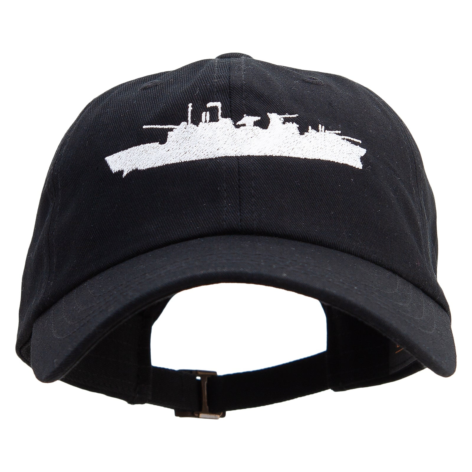 US Warship Unstructured Low Profile 6 panel Cotton Cap - Black OSFM ...