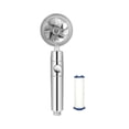 US Water Saving Flow 360 Spinning High Pressure Nozzle Shower Head w ...