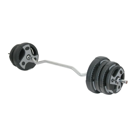 US Weight 60lb Curl Bar Weight Set with Spring Clips – Adjustable ...
