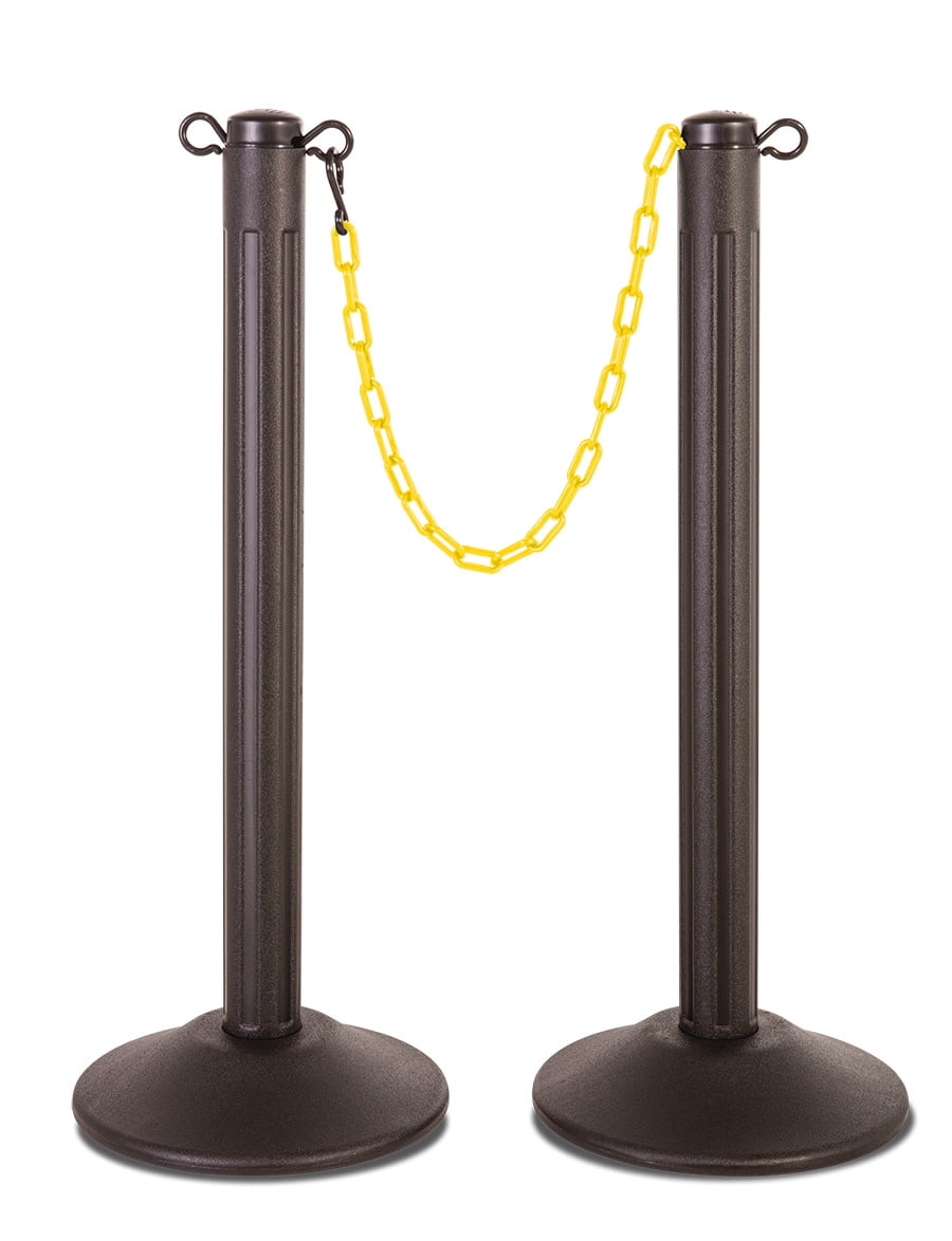 US Weight ChainBoss Outdoor/Indoor Stanchion with 10' of Plastic Chain ...