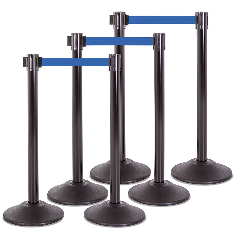 US Weight Heavy Duty Premium Steel Stanchion with 7.5-Foot Retractable ...