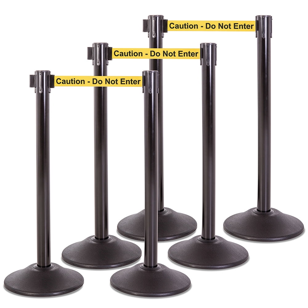 US Weight Heavy Duty Premium Steel Stanchion with 7.5-Foot Retractable ...