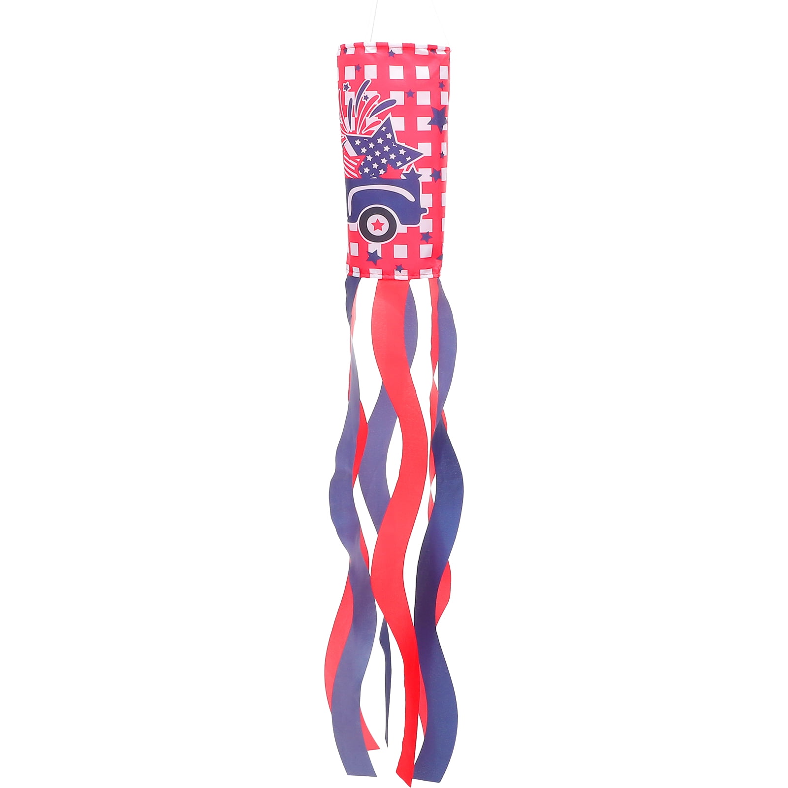 LABSERRON US Flag Wind Sock Red White Blue 1Pack 39.3x6.29in - Walmart.com