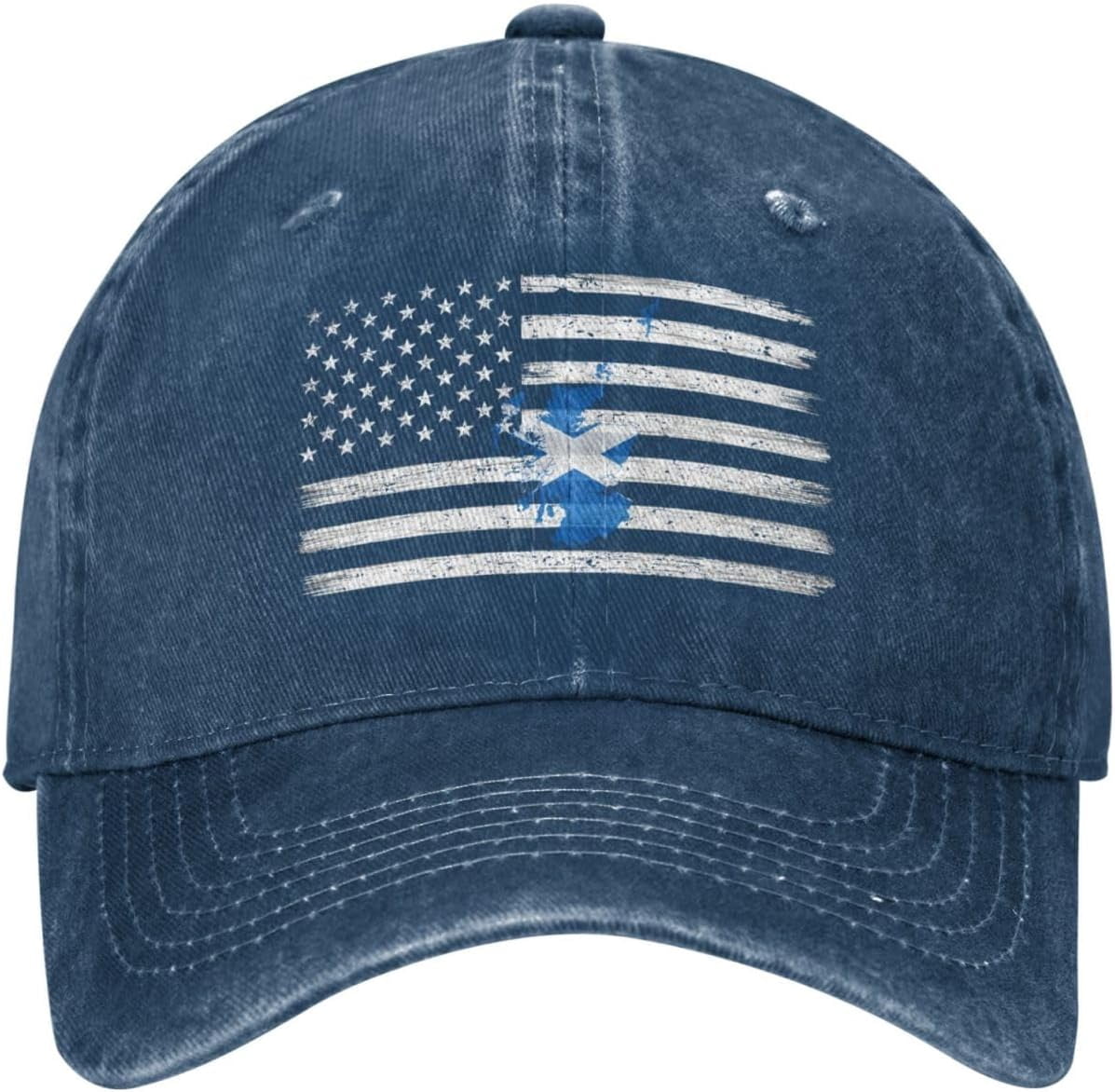 US and Flag Map of Scotland Baseball Cap for Men Women Hat Adjustable ...