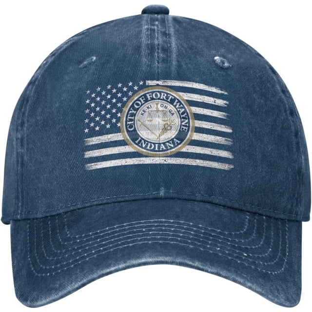 US and Seal of The City of Fort Wayne, Indiana Baseball Cap for Men ...