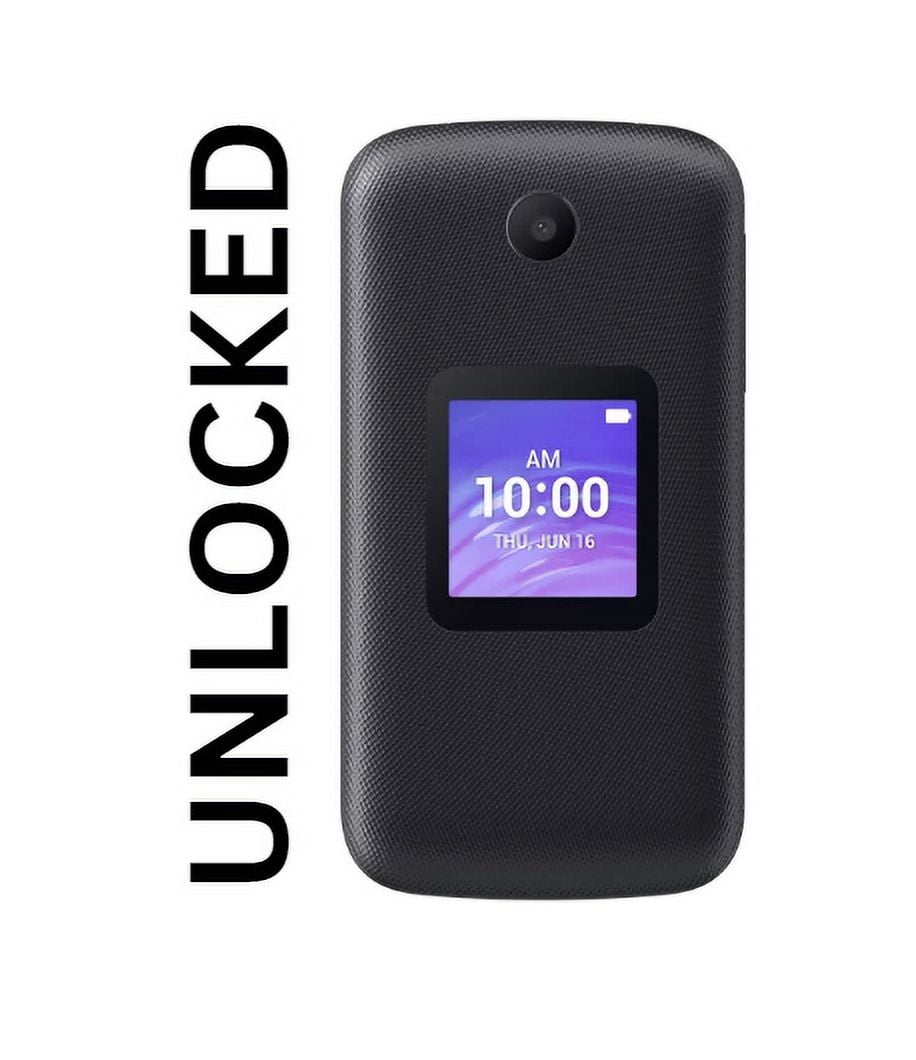 TCL Flip Go Gray, Unlocked, Big Buttons, 8GB, 2MP Camera, 4G LTE, Water ...