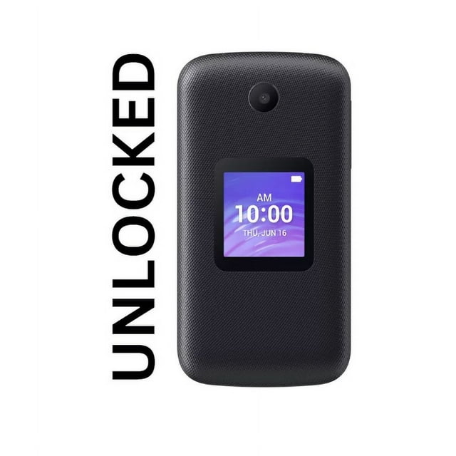 TCL Flip Go Gray, Unlocked, Big Buttons, 8GB, 2MP Camera, 4G LTE, Water ...