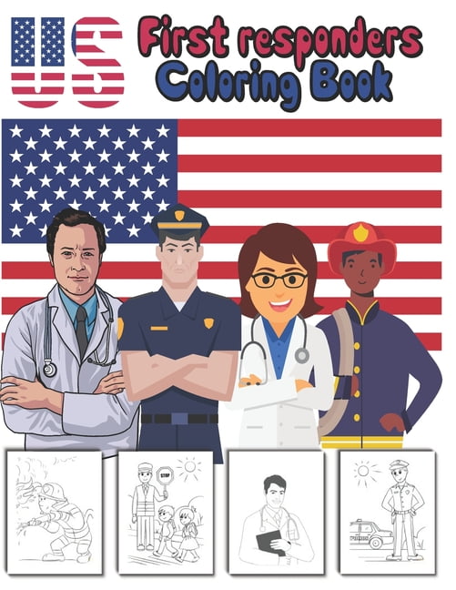 US first responders coloring book: for kids to show how grateful they ...