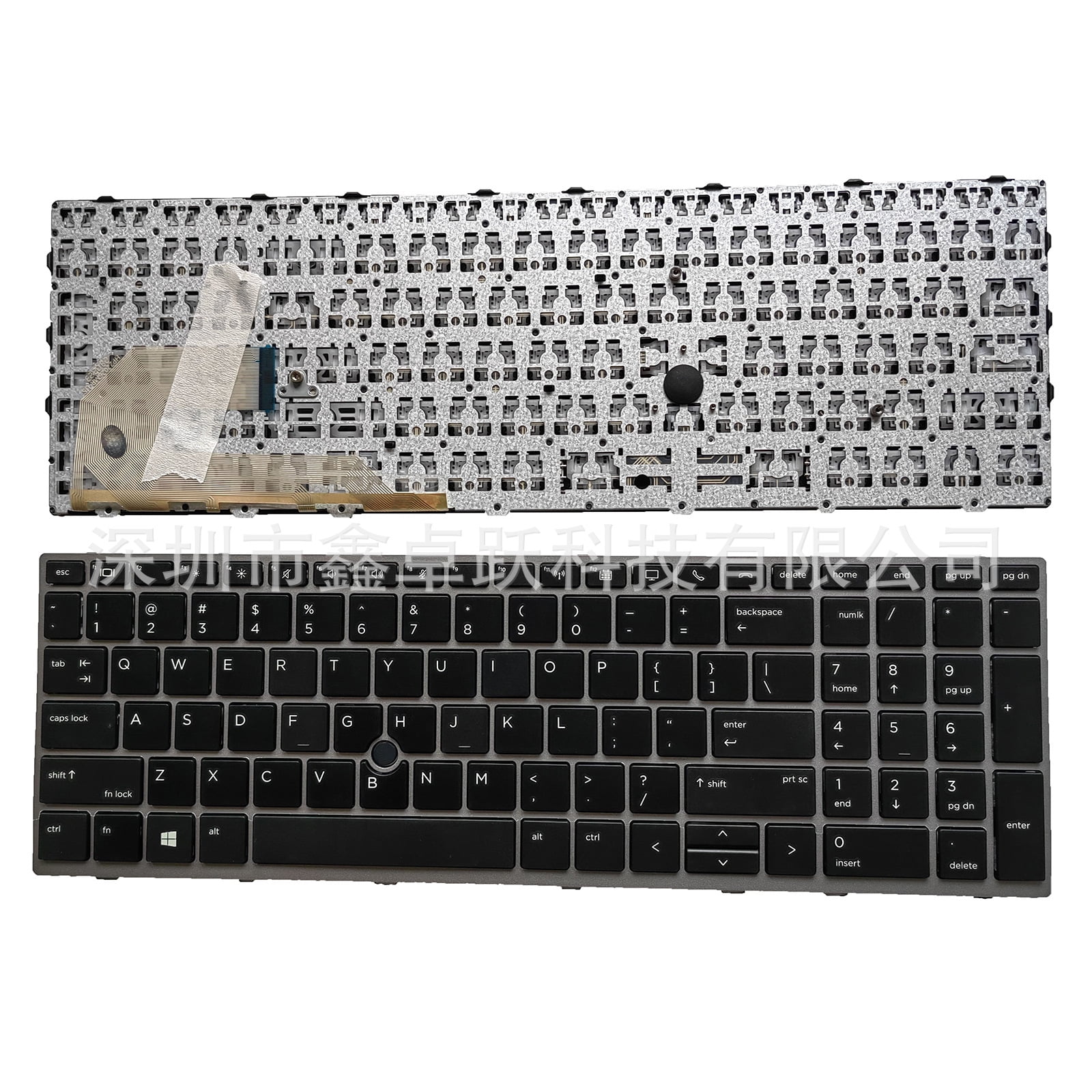 US suitable for HP zbook 15u G5 zbook 15u G6 keyboard silver frame with ...