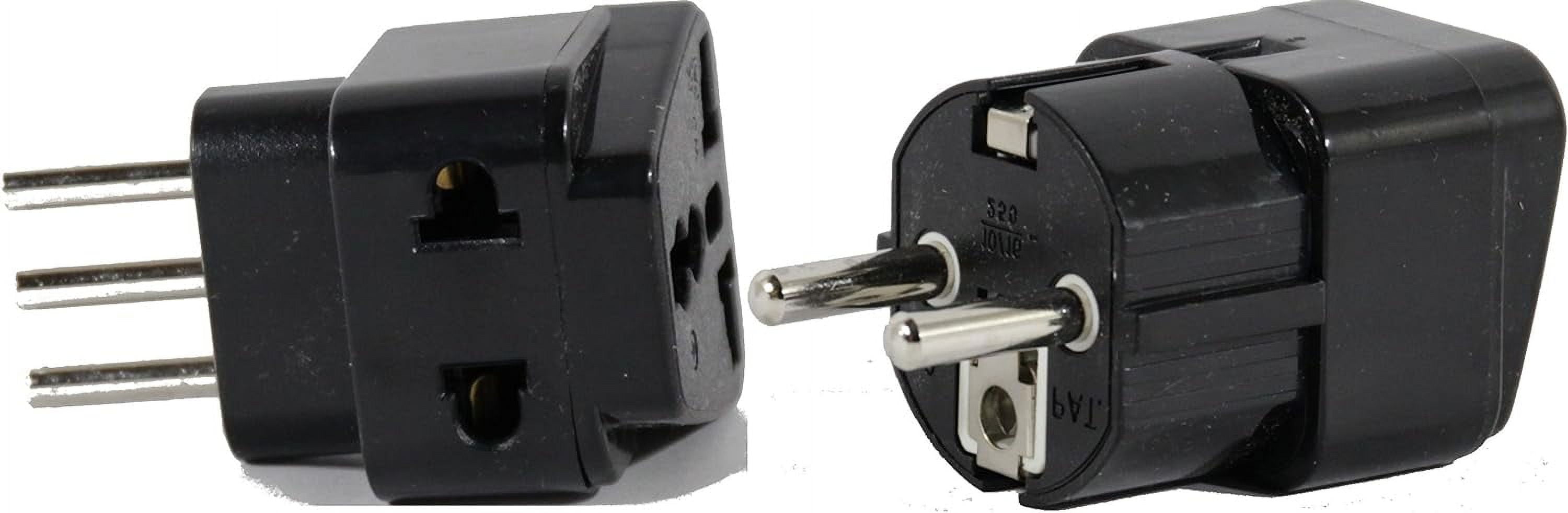 US to ITALY Travel Adapter Plug Dual USA/Universal EUROPE Type E(C/F ...