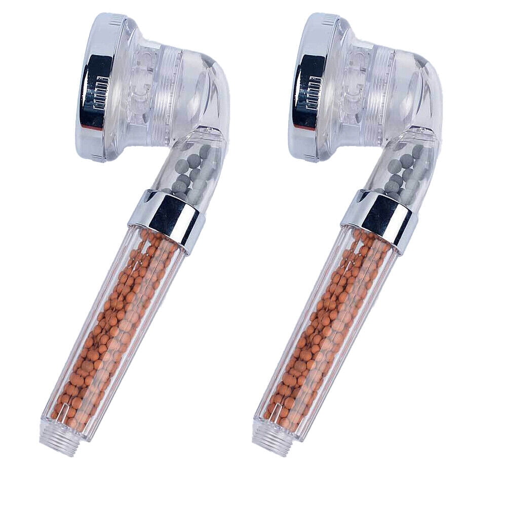 Us1~2 Pc High Pressure Handheld Shower Head Water Saving Spray With