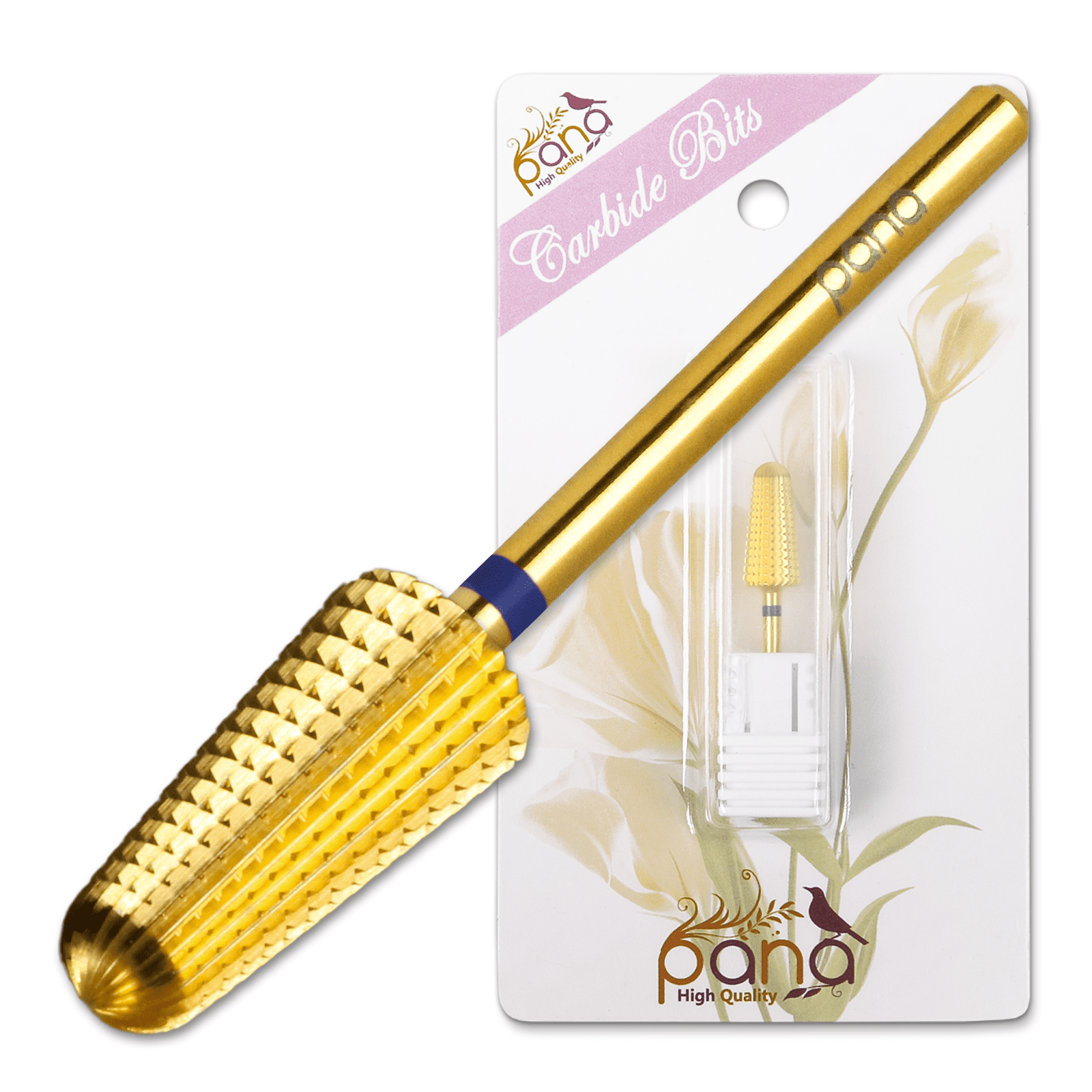 USA #1 PANA Volcano Shaped Nail Carbide Bit - GOLD - Medium Grit 3/32 ...