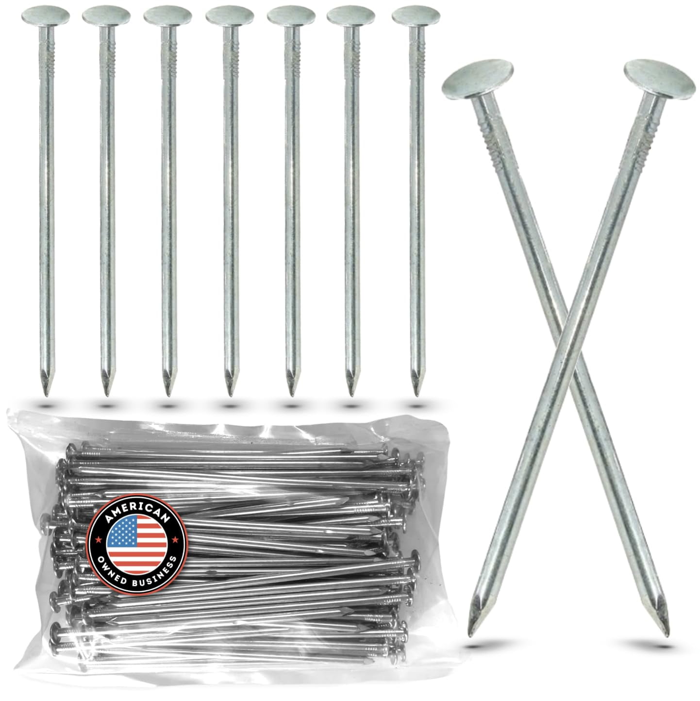 USA (150 Pack) Turf Nails Synthetic Grass Landscape Stakes, 5.5" Inch 5 ...