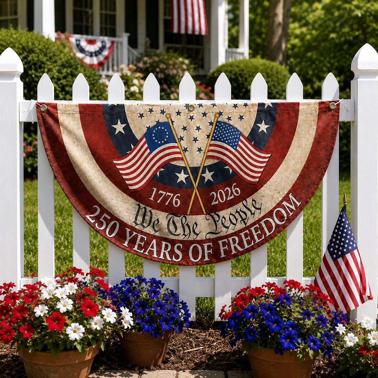 USA 1776 2026 Flag, America 250th Anniversary Flag, Patriotic Porch ...