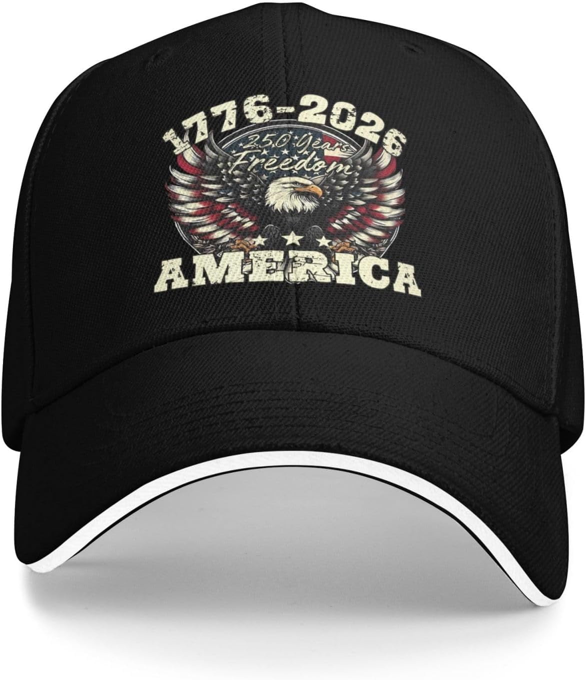 USA 1776 2026 hat 250 Years Freedom 4th of July Hats Baseball Cap ...