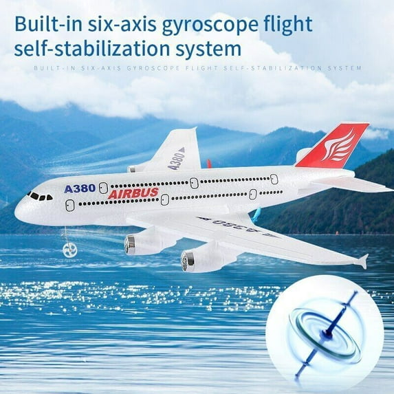 USA 2.4G Airbus A380 RC Plane 2CH 6Axis Gyro Fixed Wing Radio Remote ...