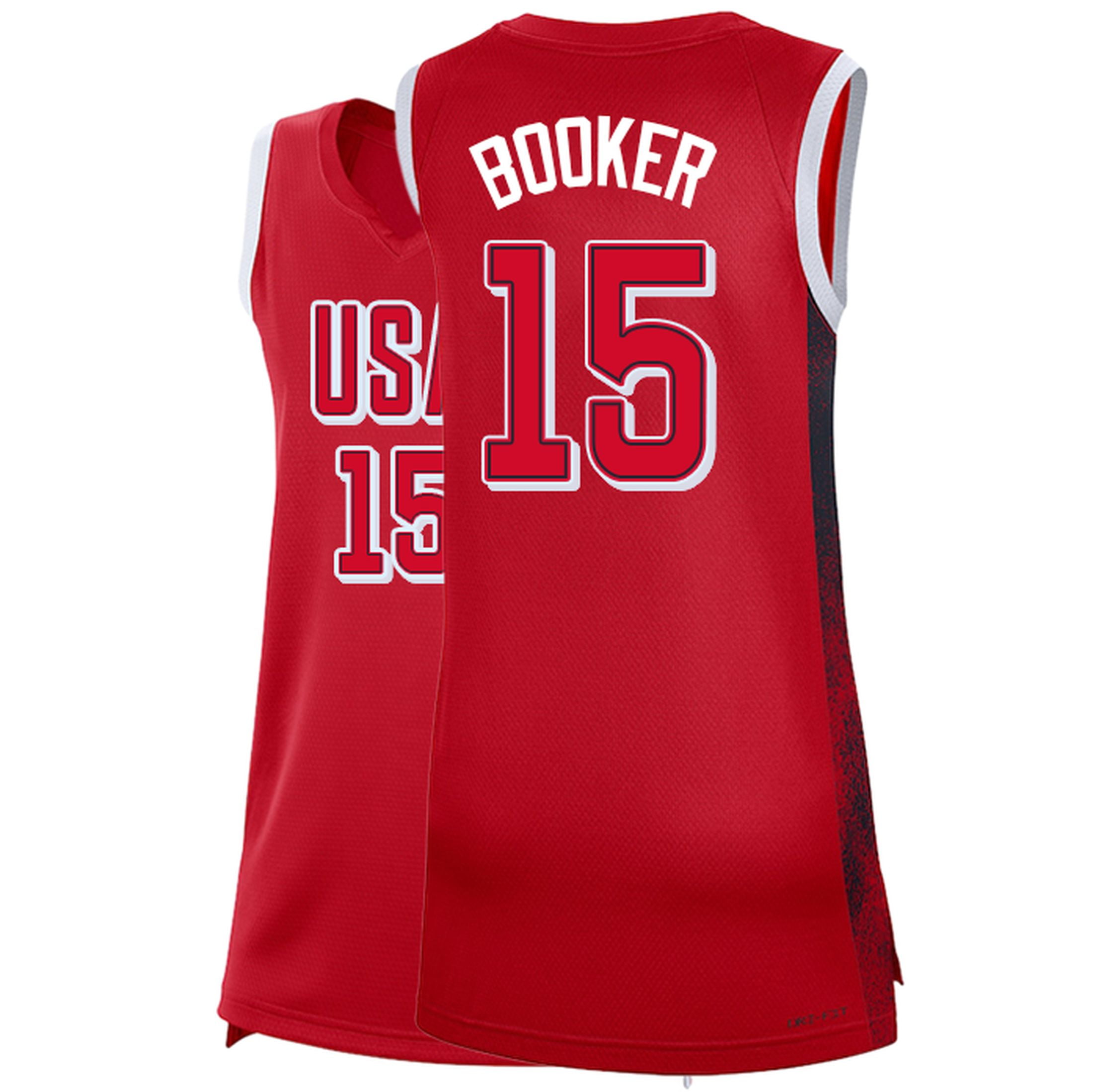 USA_2024_Basketball_Devin_Booker_Red_Jersey - Walmart.com